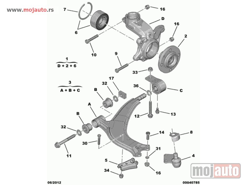 Citroen ZX Rukavac Prednjeg Tocka Desno 91-97, NOVO