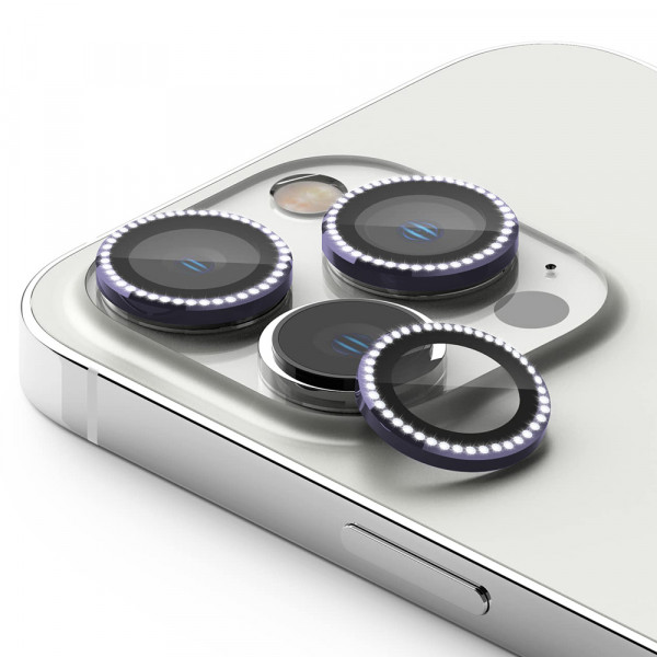 Zastita za kameru DIAMOND za iPhone 15 Pro (6.1)/iPhone 15 Pro Max (6.7) ljubicasta