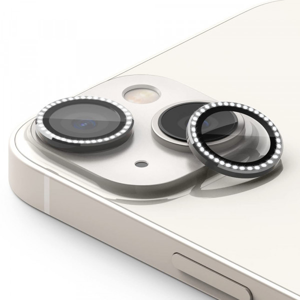 Zastita za kameru DIAMOND za iPhone 15 (6.1)/iPhone 15 Plus (6.7) srebrna