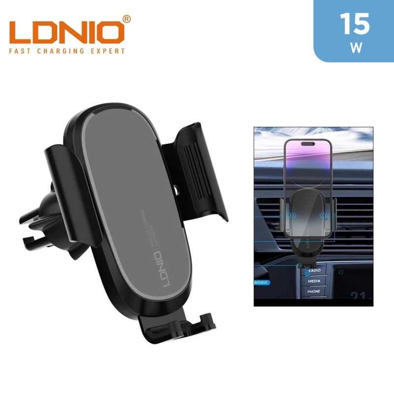 Auto stalak LDNIO MW21 15W Wireless punjac