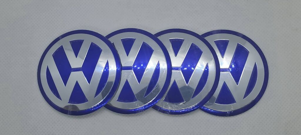 Plastificirane nalepnice za felne VOLKSWAGEN plave 4 kom. VOLKSWAGEN