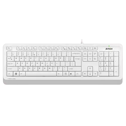 Tastatura A4 Tech FK10 Bela US