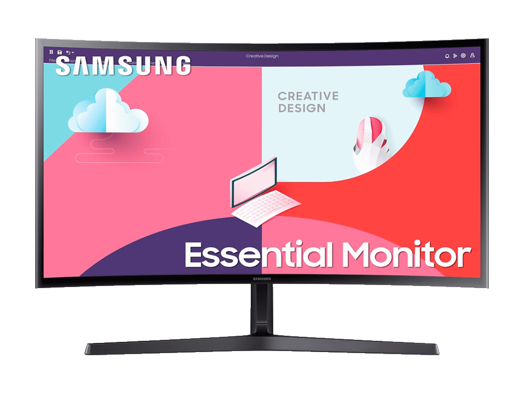 Monitor SAMSUNG LS27C366EAUXEN 27″/VA,zakrivljen/1920X1080/75Hz/4 ms GtG/VGA,HDMI/Freesync/VESA