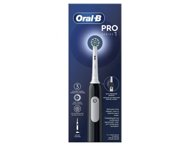 Oral-B Pro 1 Black W/TC električna četkica za zube