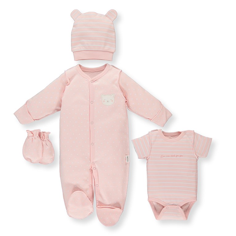 Bebetto set za bebe devojčice roze JZ23Z830