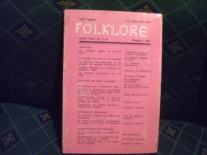 Narodno stvaralaštvo Folklor, sveska 1-4, god 1986