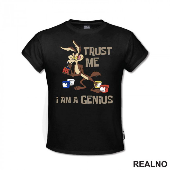 TRUST ME, I AM A GENIUS - PERA KOJOT SUVI GENIJE - CRTANI FILMOVI - MAJICA