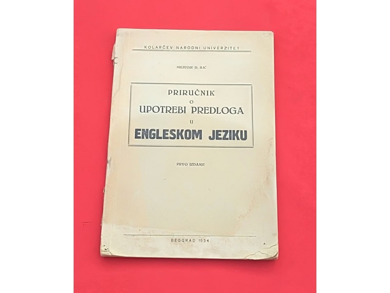 Priručnik o upotrebi predloga u engleskom jeziku