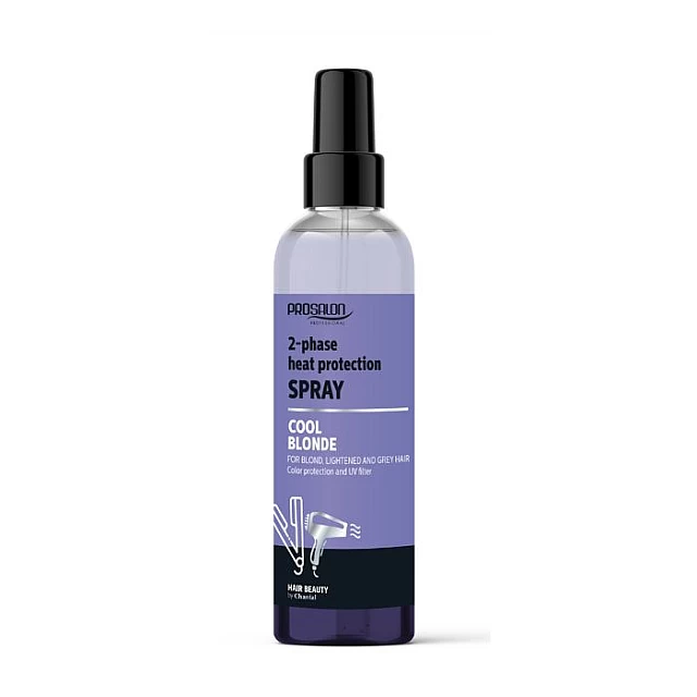 Dvofazni sprej za zaštitu kose od toplote za plavu, izbeljenu i sedu kosu PROSALON COOL BLONDE 200ml