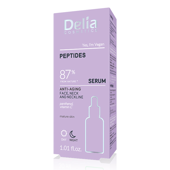 Serum  za lice, vrat i dekolte  PEPTIDI 87%  30 ml, DELIA