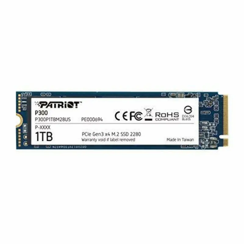 PATRIOT M.2 NVMe 1TB P300 2100 MB/s/1650 MB/s P300P1TBM28