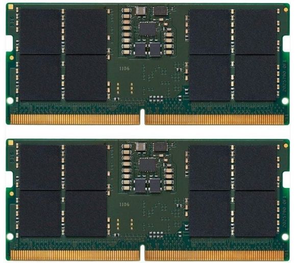 Kingston - DDR5 64GB (2x32GB) SO-DIMM 5200MHz, Non-ECC Unbuffered, CL42 1.1V, 262-pin 2Rx8, Memory Kit