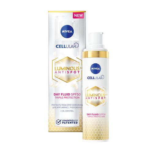 NIVEA Cellular Luminous dnevni fluid za lice protiv pigmentacijskih mrlja SPF50 40ml