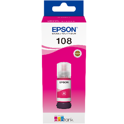 C13T09C34A 108 Magenta Ecotank ink bottle Epson