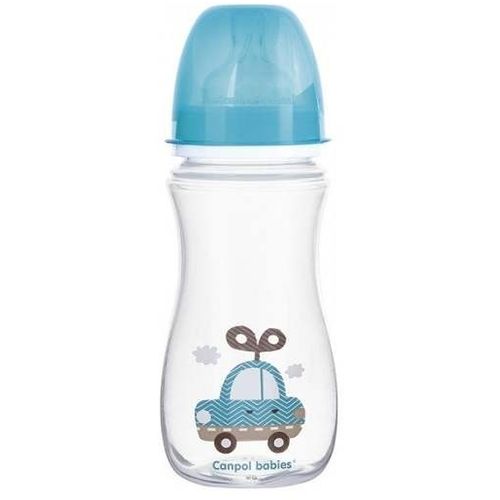 Canpol baby Flašica široki vrat, antikolik - Easy start- 300 ml - toys car plava