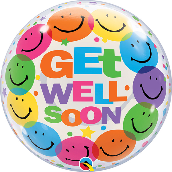 24906
22″ Bubble Get Well Soon Smile Faces