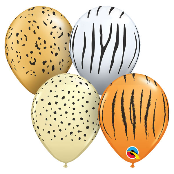 87144
5″ Latex Safari Assorted (4)