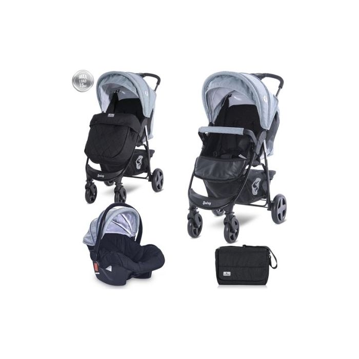 LORELLI KOLICA ZA BEBE DAISY BASIC SET - BLACK & SILVER BLUE