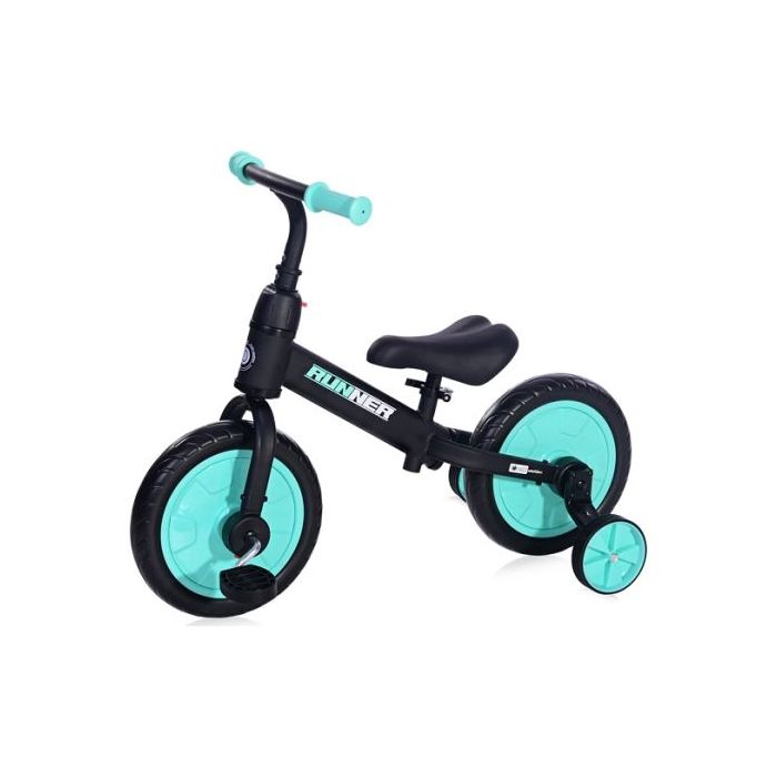 LORELLI BALANCE BIKE RUNNER 2u1 BLACK&TURQUOISE