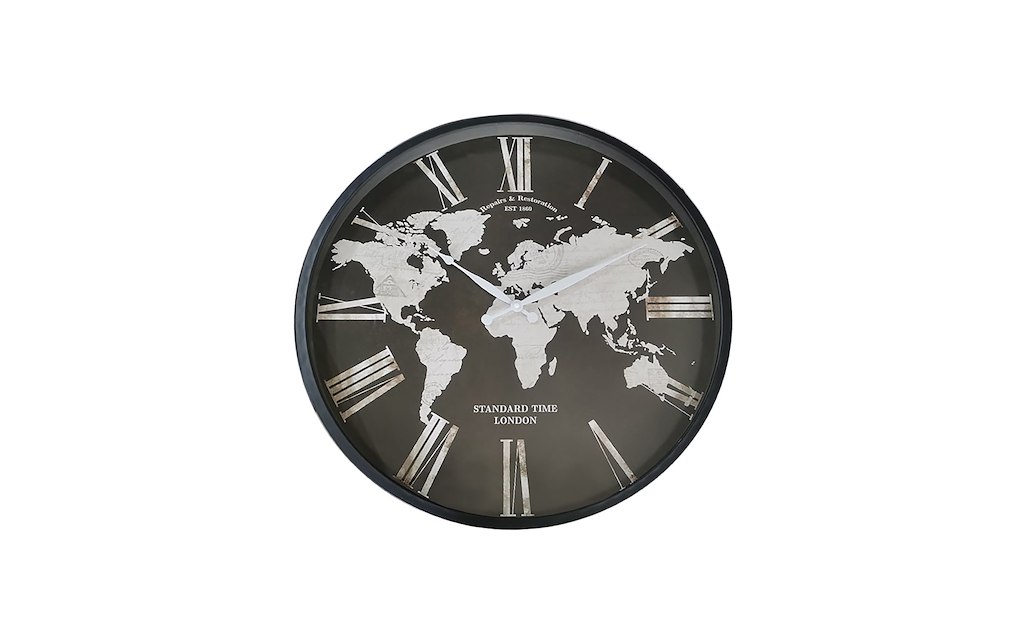 Zidni sat World Map 57cm