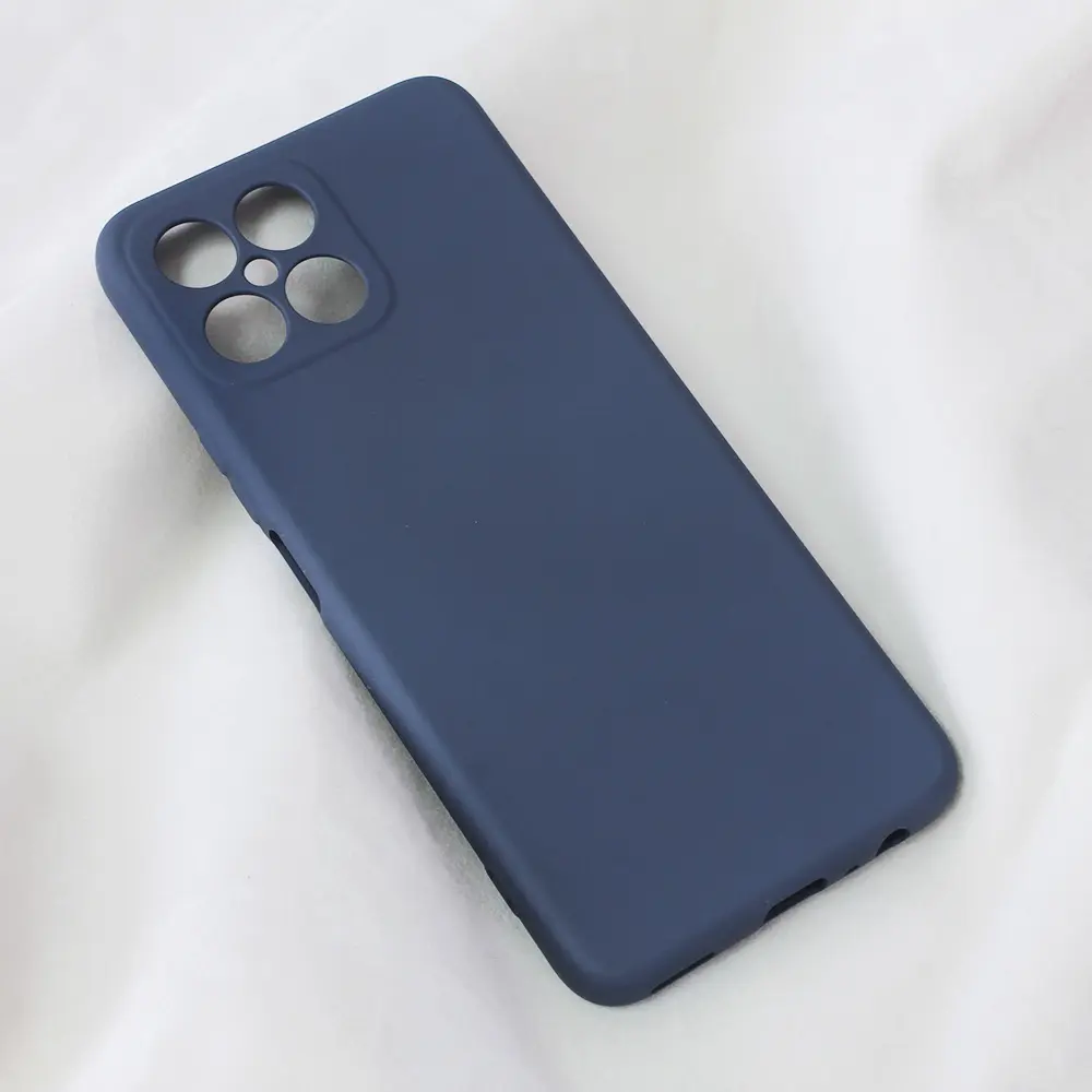 Maska za telefon Teracell Soft Velvet za Huawei Honor X8 tamno plava