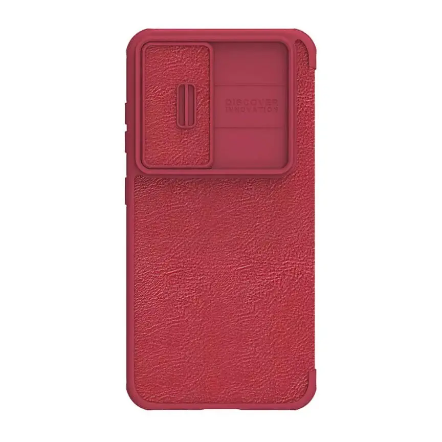 Maska za telefon Nillkin Qin Pro Leather za Samsung S911B Galaxy S23 crvena