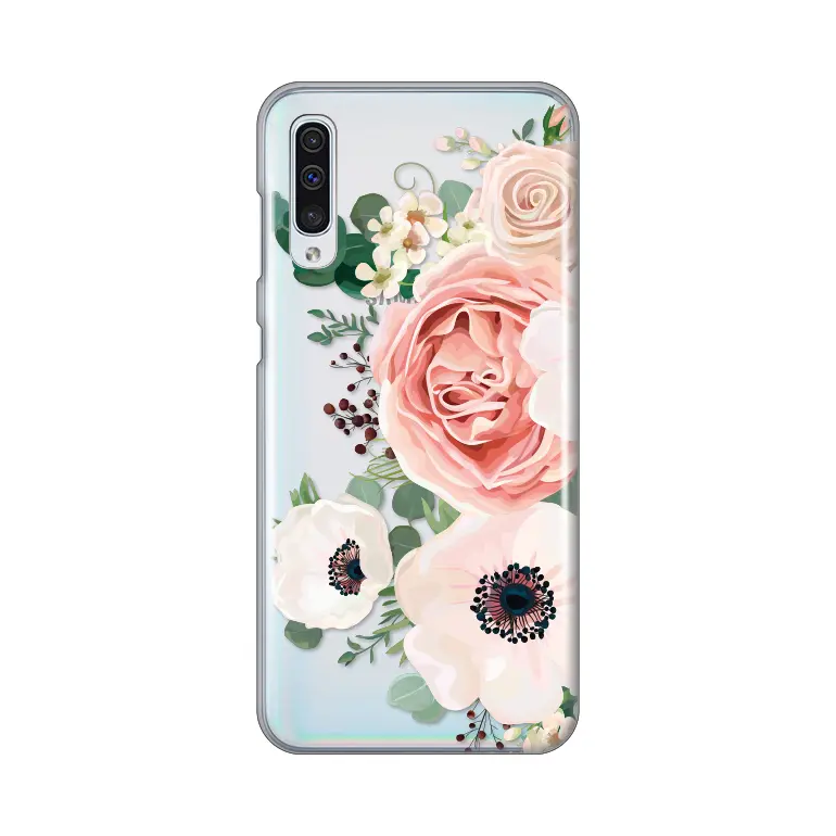 Maska za telefon Silikonska Print Skin za Samsung A307F/A505F/A507F Galaxy A30s/A50/A50s Luxury Pink Flowers