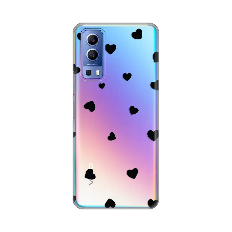 Maska za telefon Silikonska Print Skin za Vivo Y72 Hearts