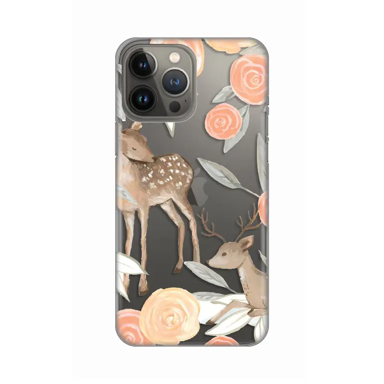 Maska za telefon Silikonska Print Skin za iPhone 13 Pro Max 6.7 Flower Deer