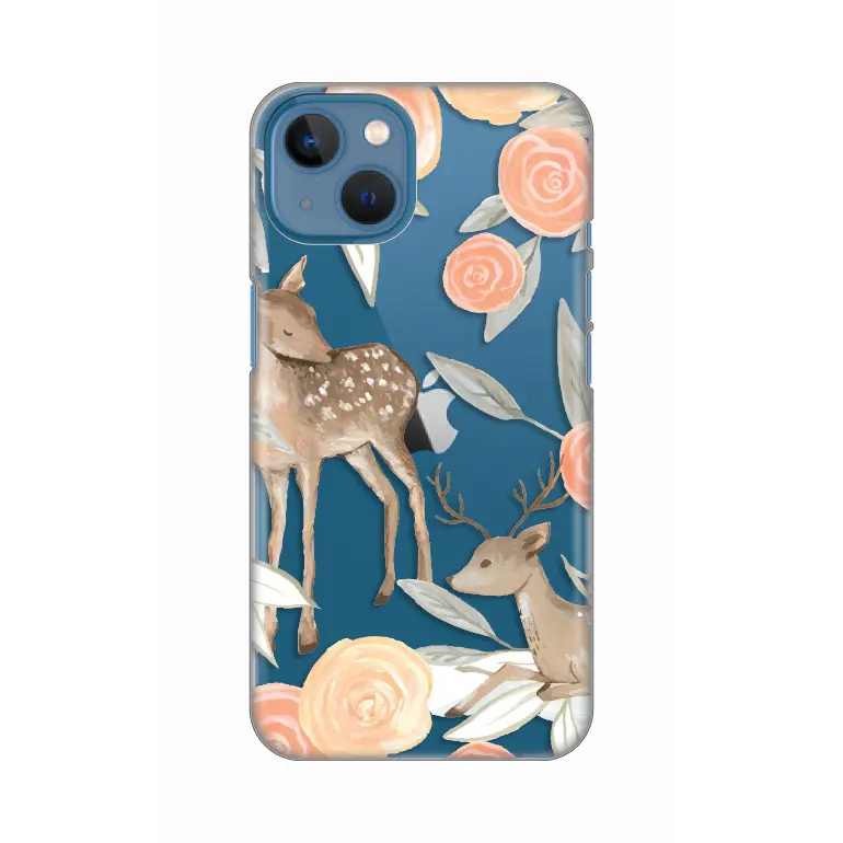 Maska za telefon Silikonska Print Skin za iPhone 13 6.1 Flower Deer