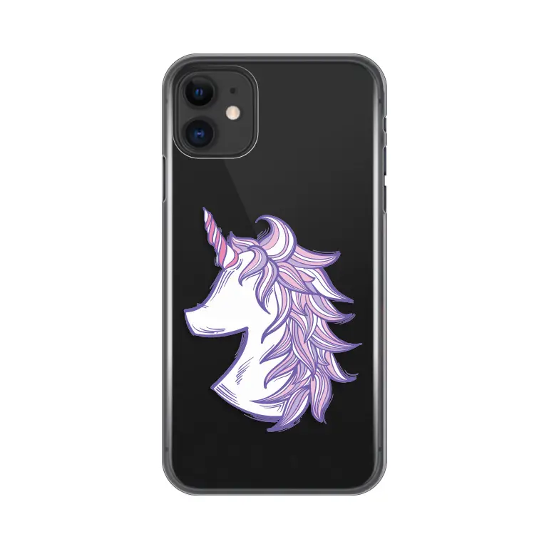 Maska za telefon Silikonska Print Skin za iPhone 11 6.1 Purple Unicorn