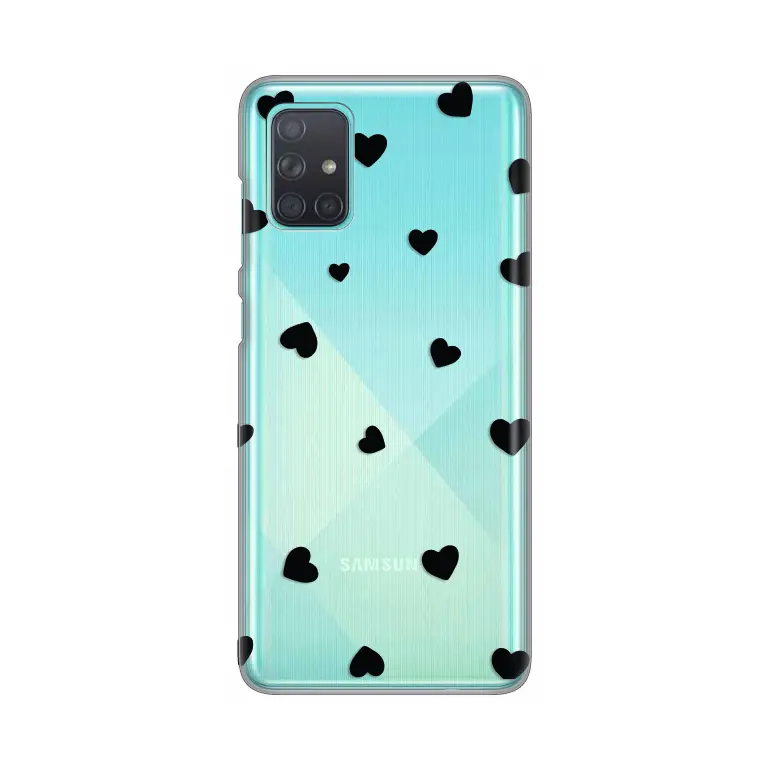 Maska za telefon Silikonska Print Skin za Samsung A715F Galaxy A71 Hearts