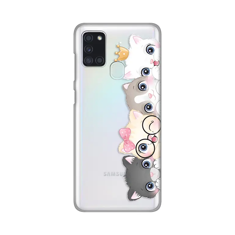 Maska za telefon Silikonska Print Skin za Samsung A217F Galaxy A21s Cats