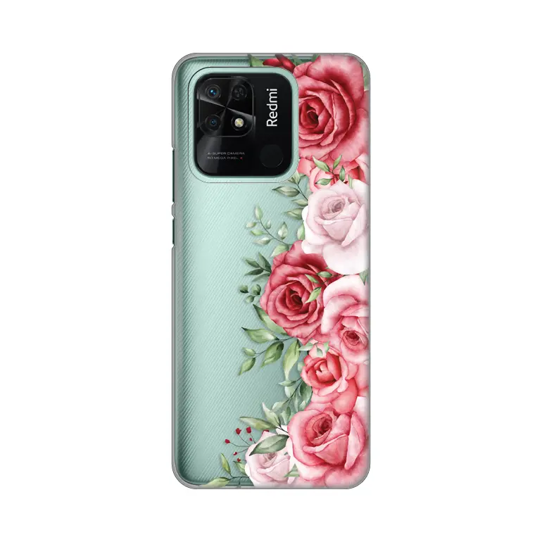 Maska za telefon Silikonska Print Skin za Xiaomi Redmi 10C Wild Roses