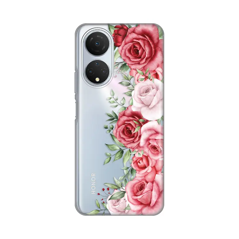 Maska za telefon Silikonska Print Skin za Honor X7 Wild Roses