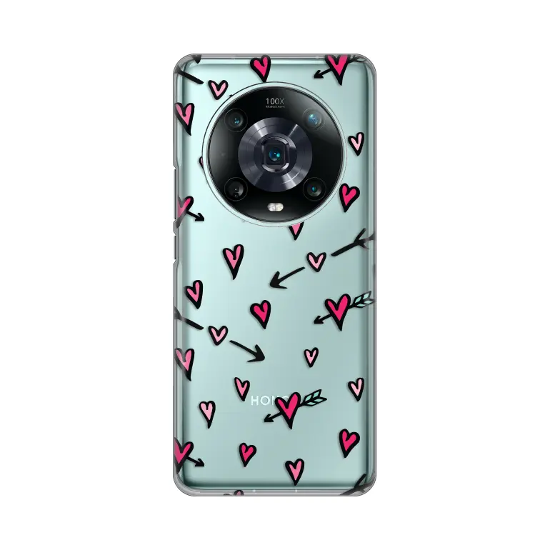 Maska za telefon Silikonska Print Skin za Honor Magic 4 Pro Heart Pattern