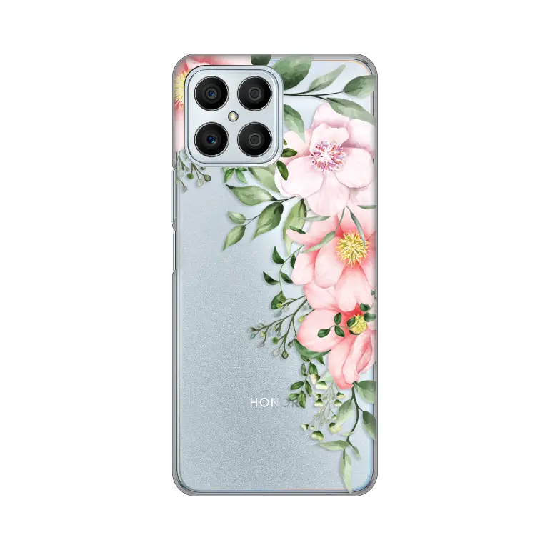 Maska za telefon Silikonska Print Skin za Honor X8 Gentle Rose Pattern