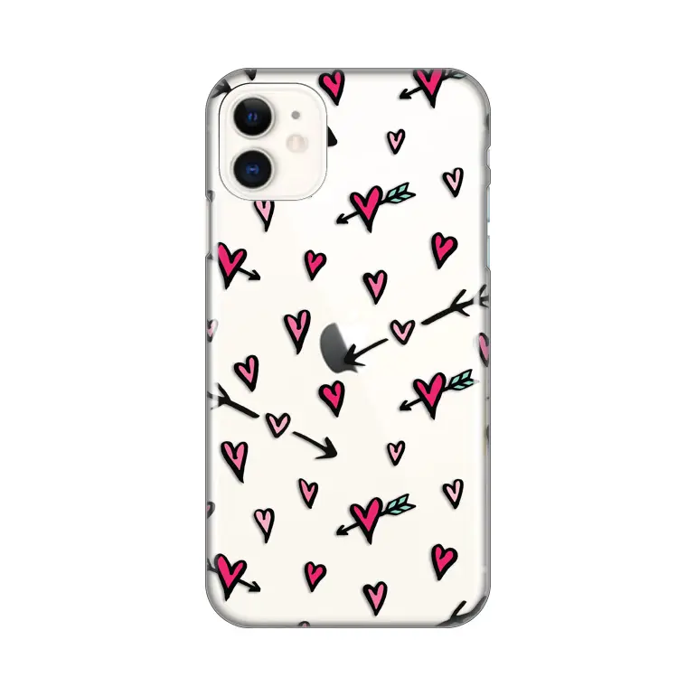 Maska za telefon Silikonska Print Skin za iPhone 11 6.1 Heart Pattern