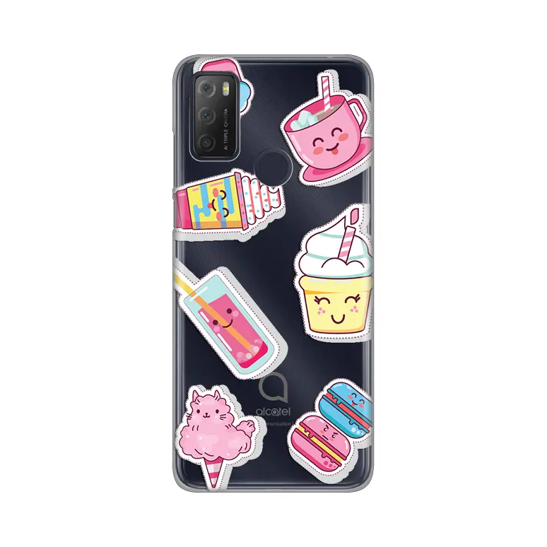 Maska za telefon Silikonska Print Skin za Alcatel 1S 2021/3L 2021/A1 Alpha 21 Ice cream