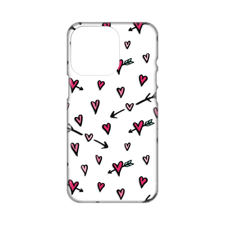 Maska za telefon Silikonska Print Skin za iPhone 14 Pro 6.1 Heart Pattern