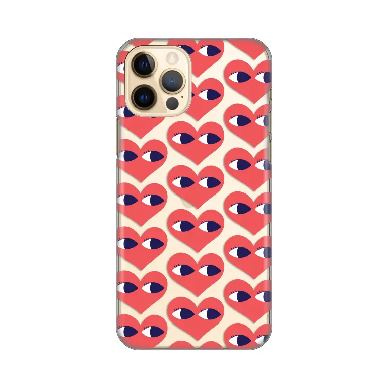 Maska za telefon Silikonska Print Skin za iPhone 12/12 Pro 6.1 Eye Heart Pattern