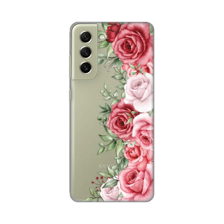 Maska za telefon Silikonska Print Skin za Samsung G990 Galaxy S21 FE Wild Roses