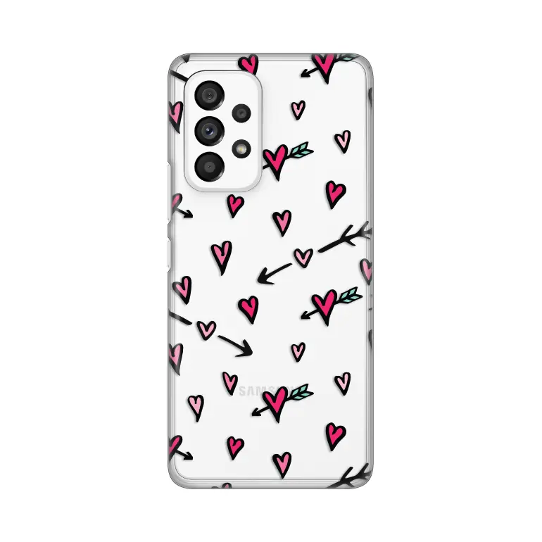 Maska za telefon Silikonska Print Skin za Samsung A536B Galaxy A53 5G Hearts Pattern