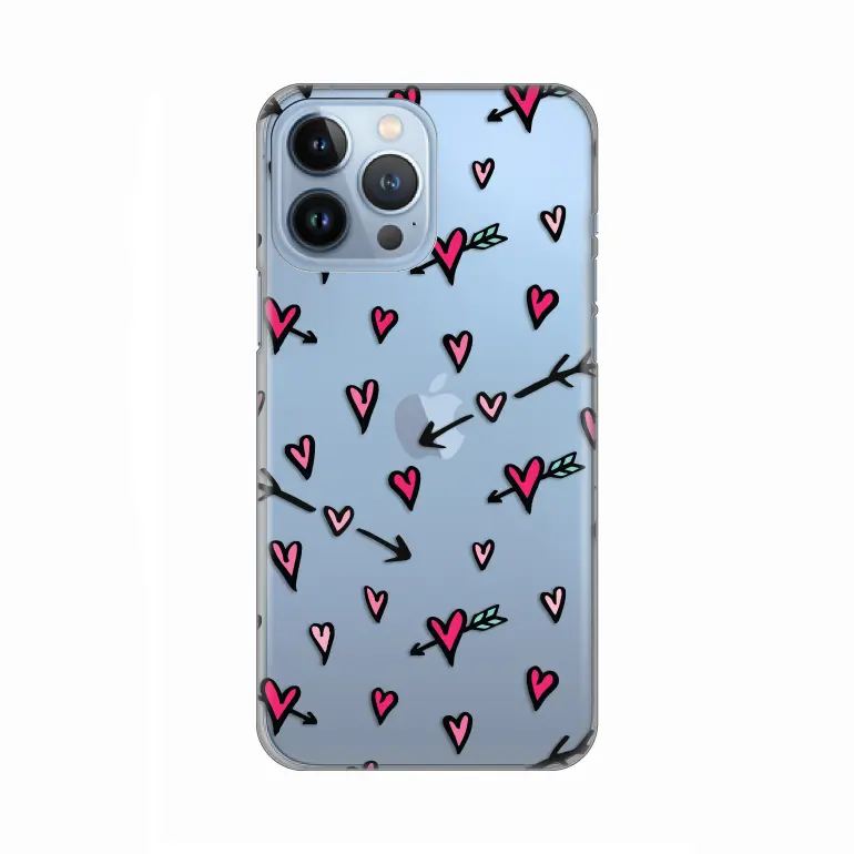 Maska za telefon Silikonska Print Skin za iPhone 13 Pro Max 6.7 Hearts Pattern