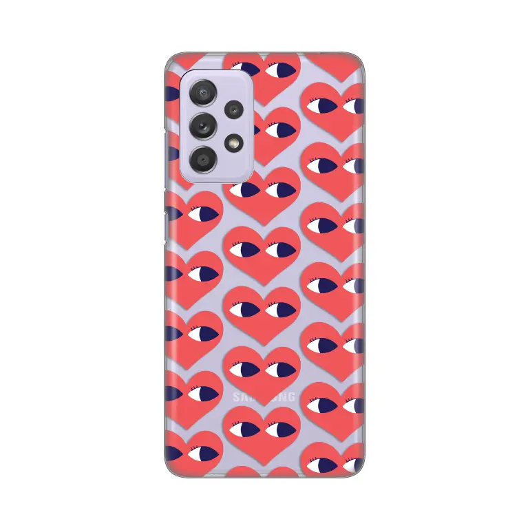 Maska za telefon Silikonska Print Skin za Samsung A525F/A526B/A528B Galaxy A52 4G/A52 5G/A52s 5G Eye Heart Pattern