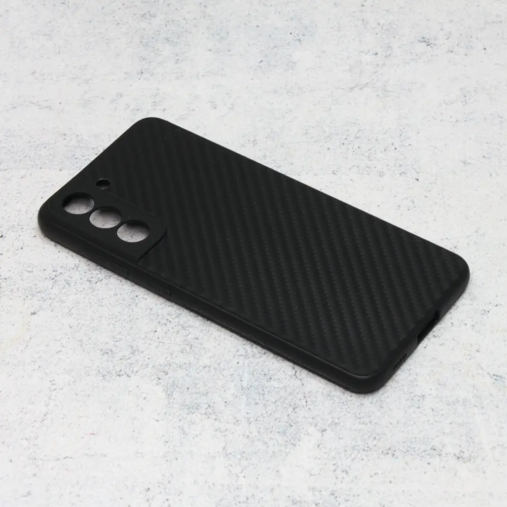 Maska za telefon Carbon fiber za Samsung G990F Galaxy S21 FE crna