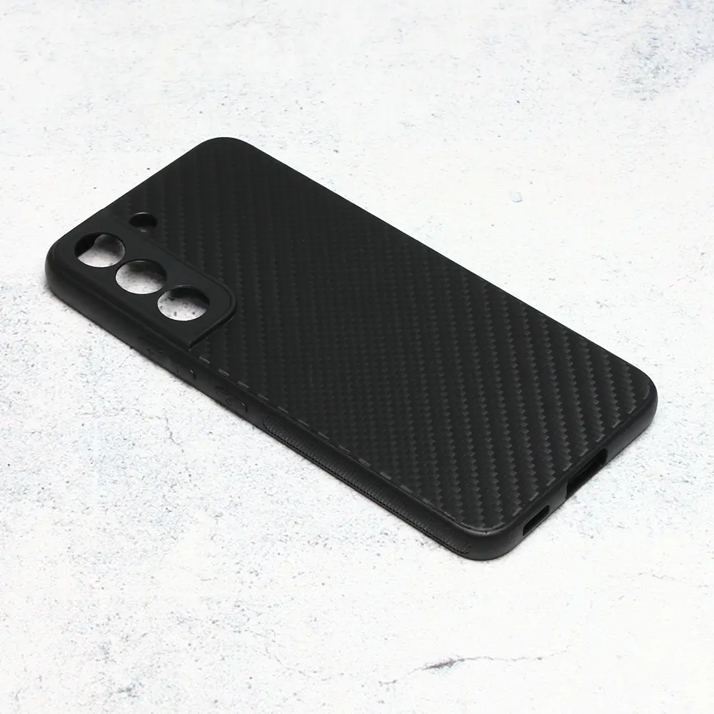 Maska za telefon Carbon fiber za Samsung S901B Galaxy S22 5G crna