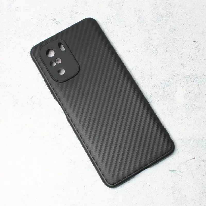 Maska za telefon Carbon fiber za Xiaomi Poco F3 /Mi 11i crna