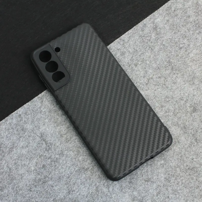 Maska za telefon Carbon fiber za Samsung G991B Galaxy S21 crna