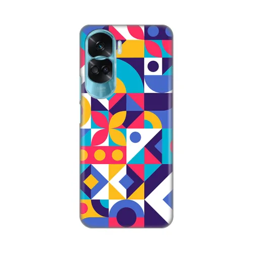 Silikonska futrola - maska print Skin za Huawei Honor 90 Lite Colorful Mosaic